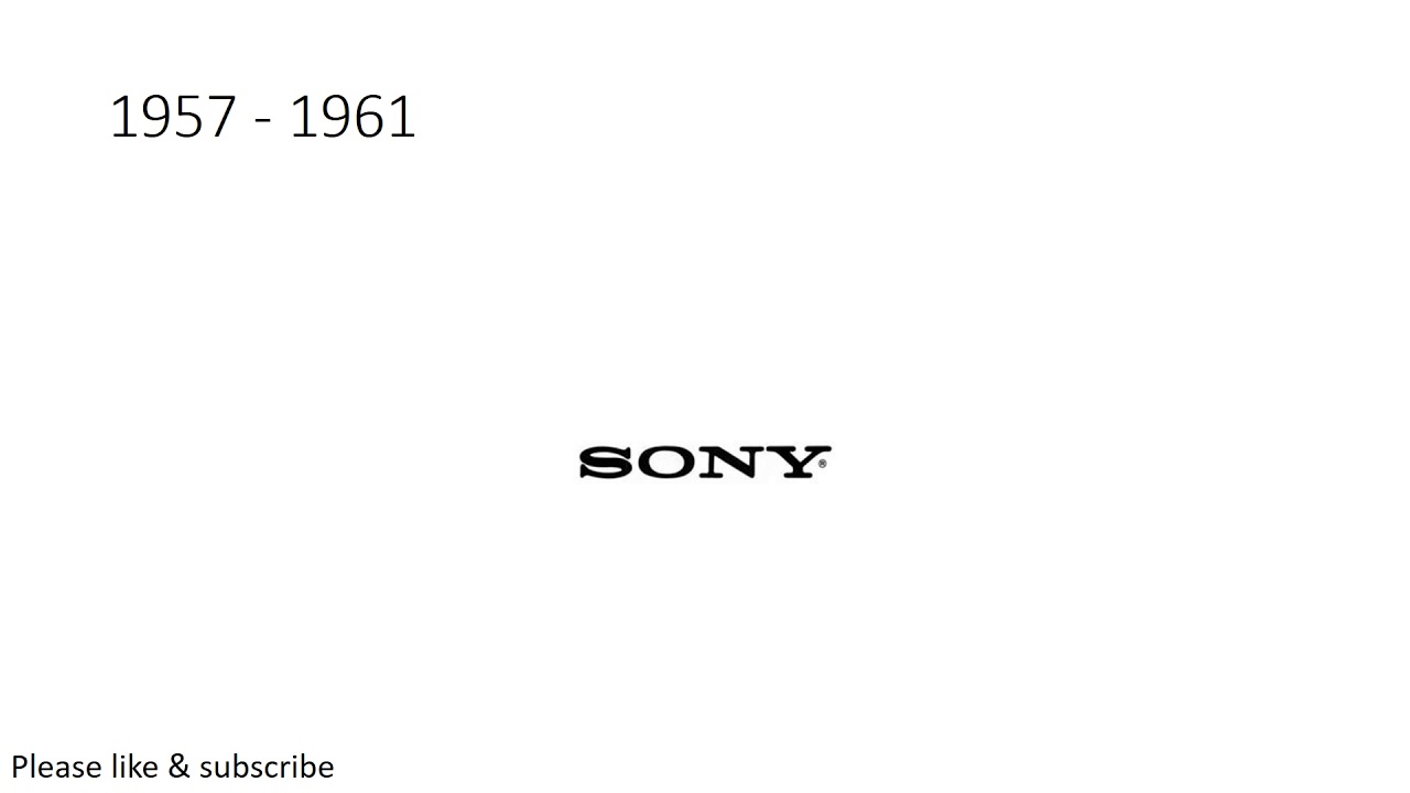 Sony logo evolution 1946   present