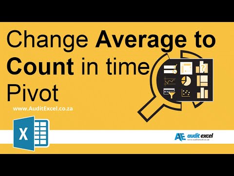 Change average time to count of calls in a Pivot Table