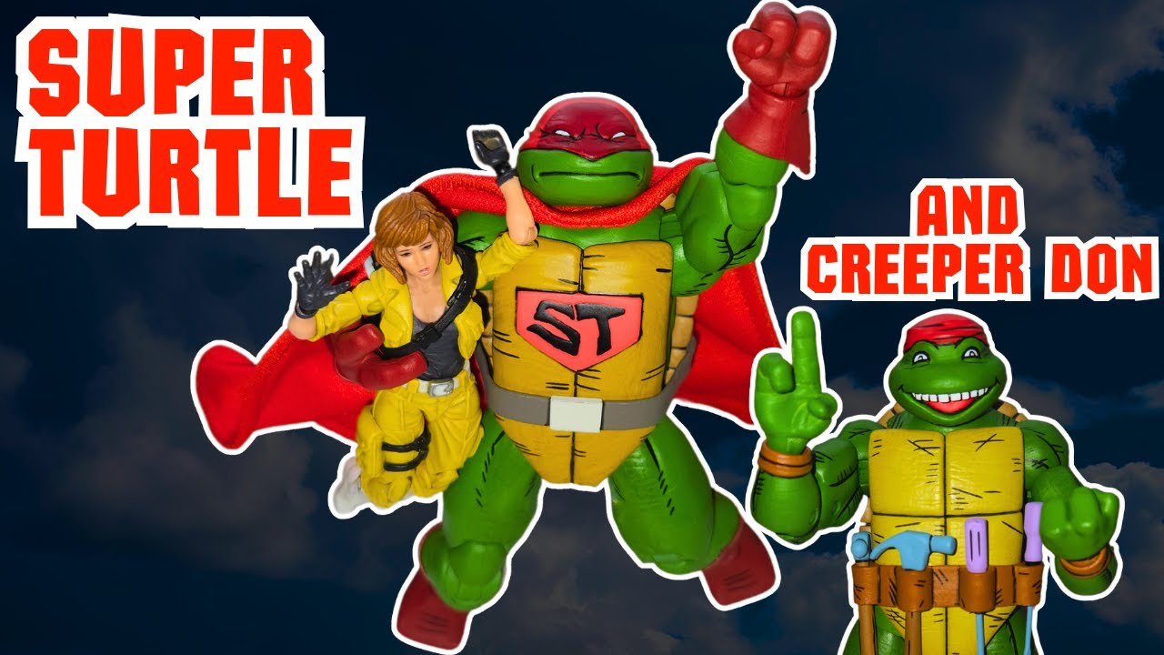 Freako Variant Turtles Save the Day!  Super Turtle and Handyman Don Review