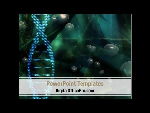 DNA Study PowerPoint Template Backgrounds - DigitalOfficePro #09183