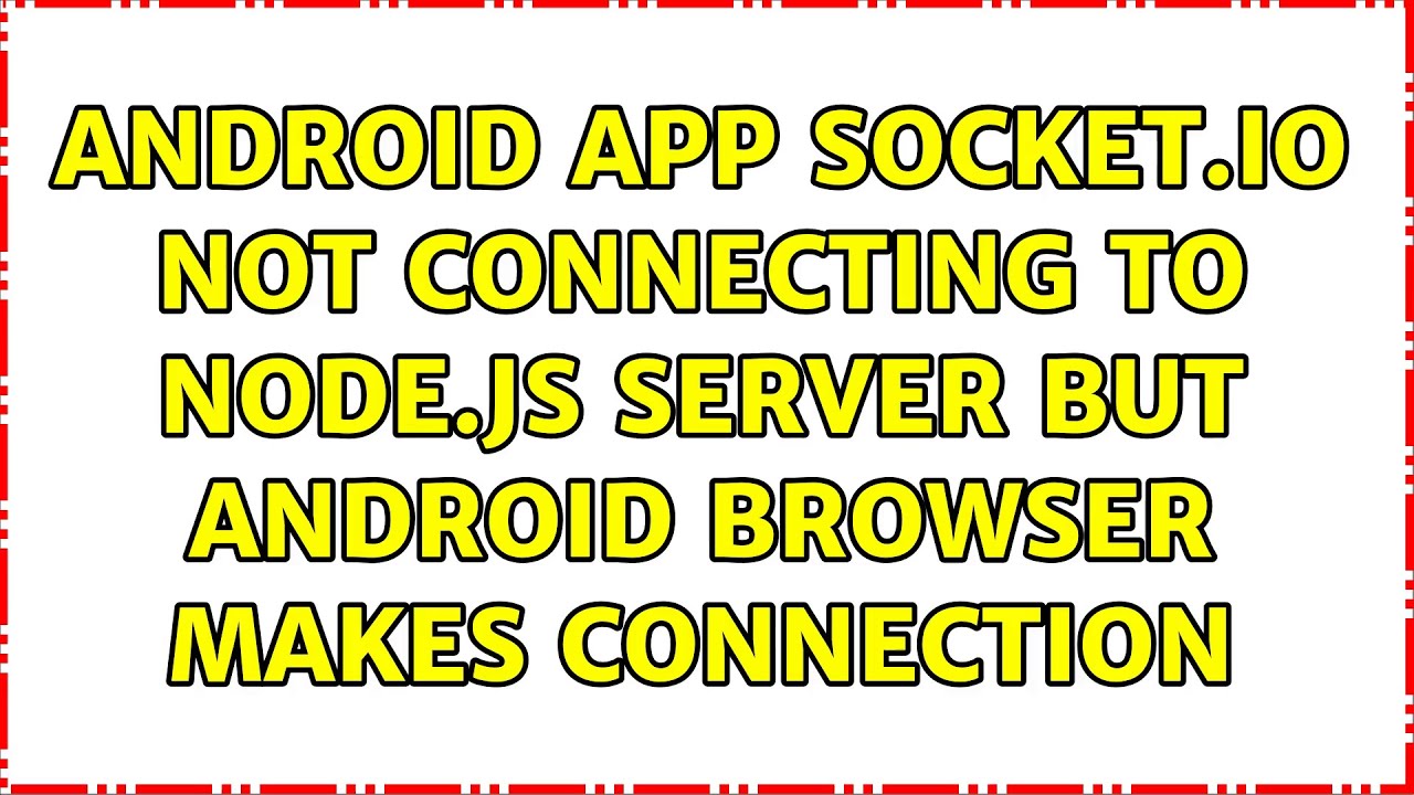android app socket.io not connecting to node.js server but android browser makes connection