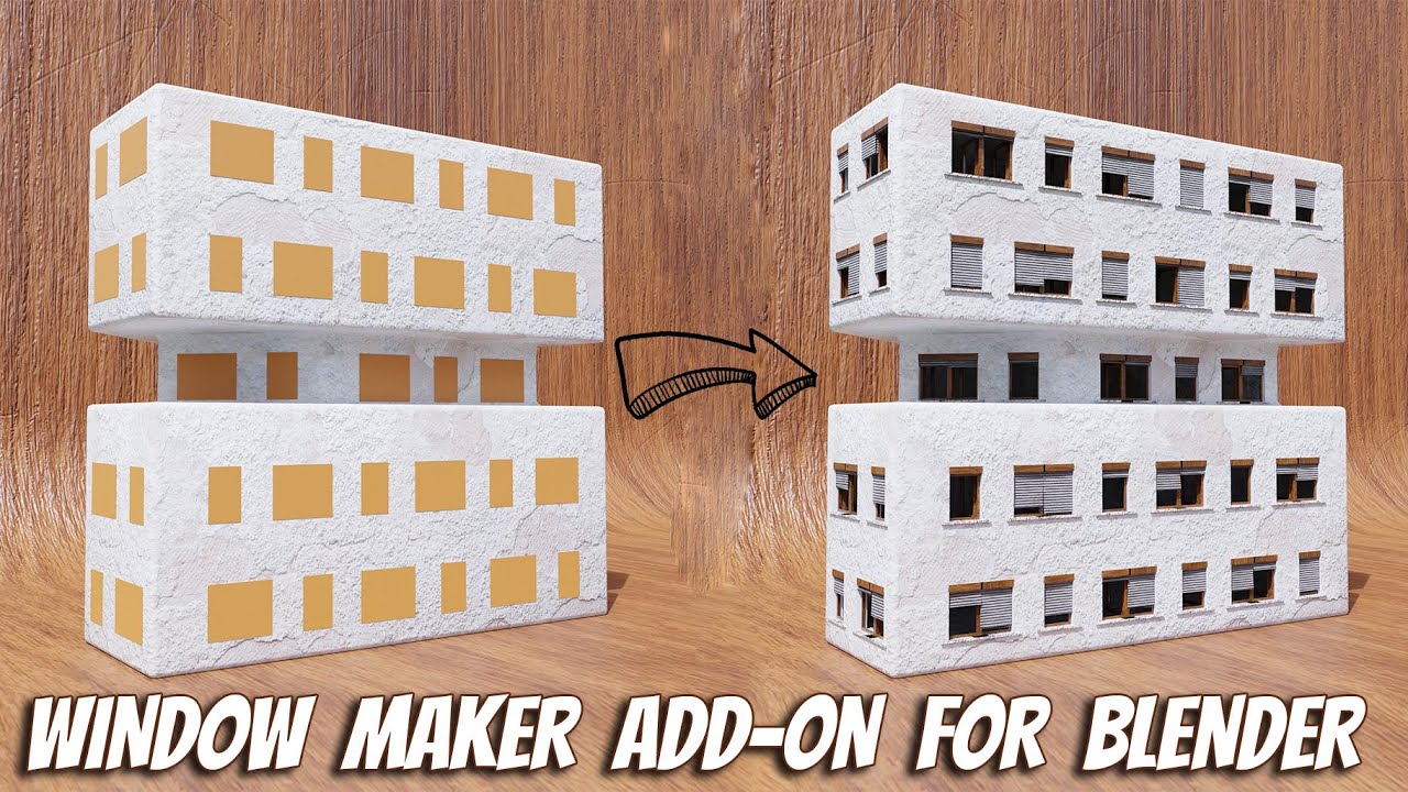Create Windows in a Second - Window Maker Add-On for Blender