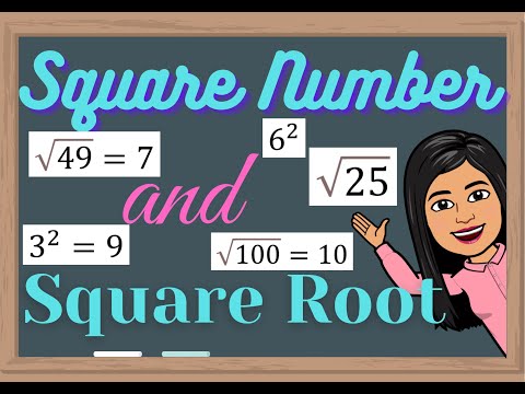 SQUARE NUMBER AND SQUARE ROOT