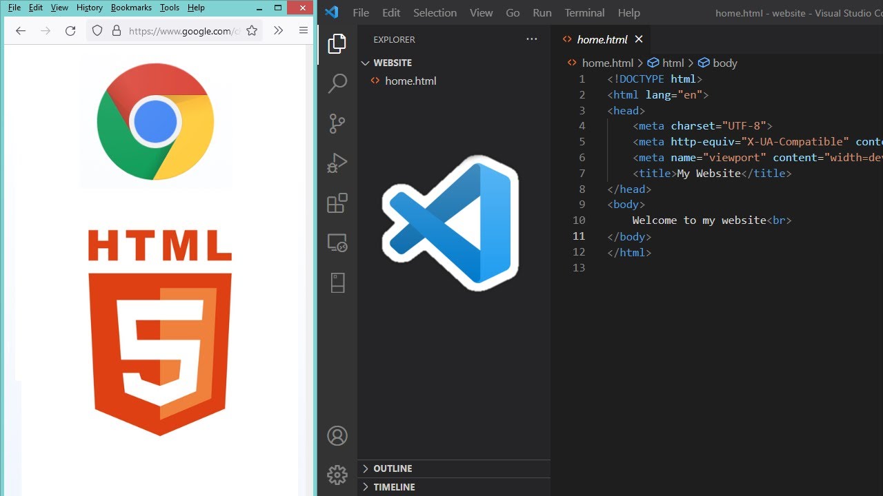 Run HTML Files using Visual Studio Code 2022