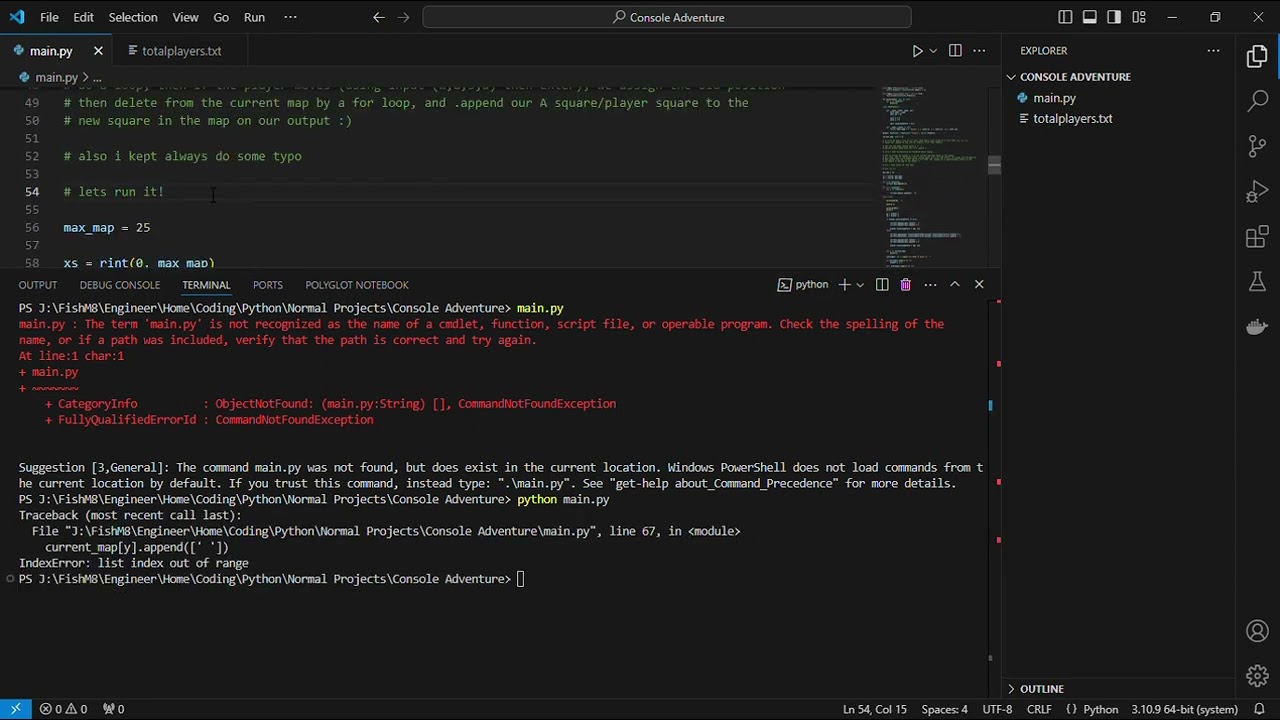2D RPG Game in terminal | Showcase python #1