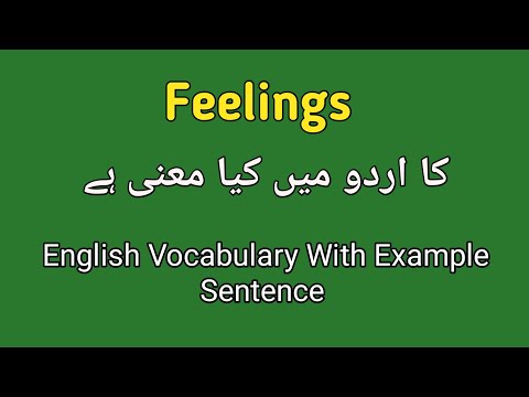 Feelings meaning in Urdu | feelings meaning in Urdu/Hindi | feelings ka Urdu mein Matlab