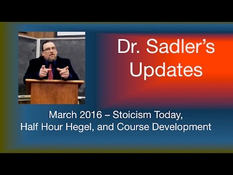 Dr. Sadler's Channel Updates - March 2016
