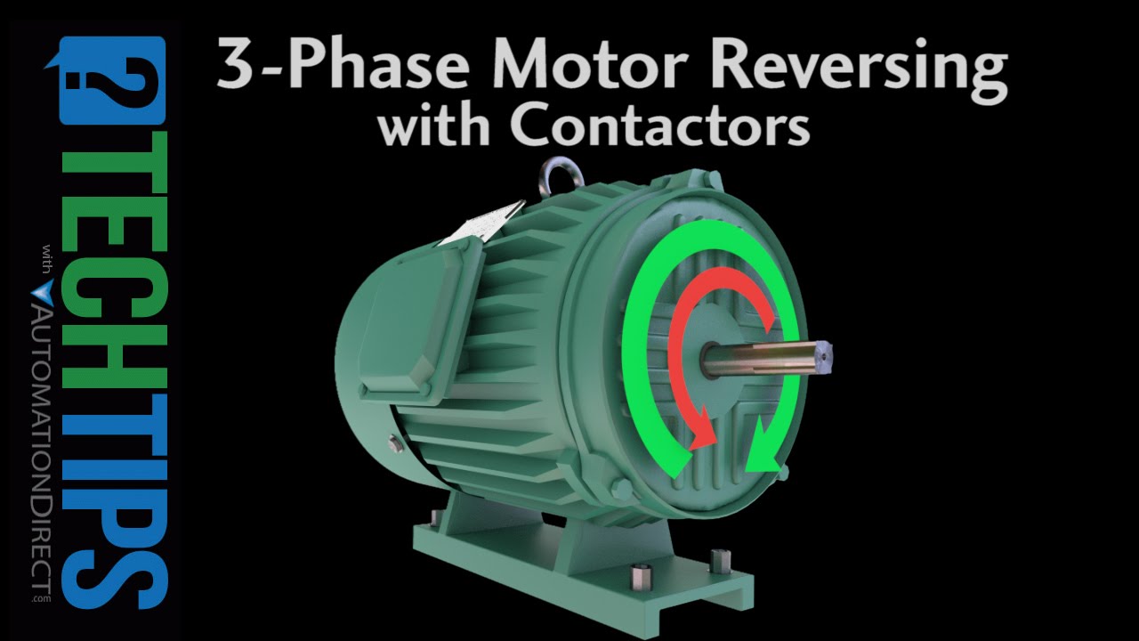 3-Phase Motor Reversing with Contactors from AutomationDirect