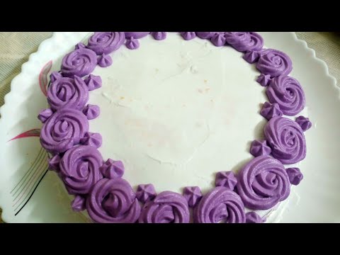 vanilla cake with mango filling #mangorecipe #cakedecorating