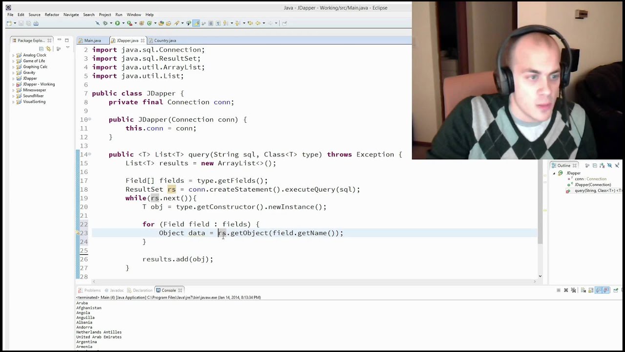 B&C - Implementing Dapper (a micro-orm framework) in Java in 10 minutes