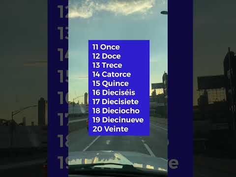 Numbers from 11-20 in #Spanish #shorts30 #learningspanish #numbers