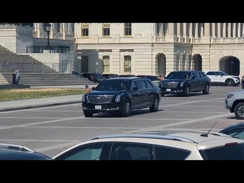 President Trump arrives at US Capitol for luncheon with Irish PM | VOA News