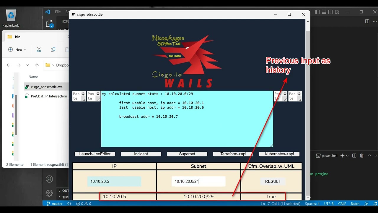 IP Network Automation 101 GOLang, WAILS, CIDR, Subnetting, Supernetting, SD-Wan Tool [NO SOUND]