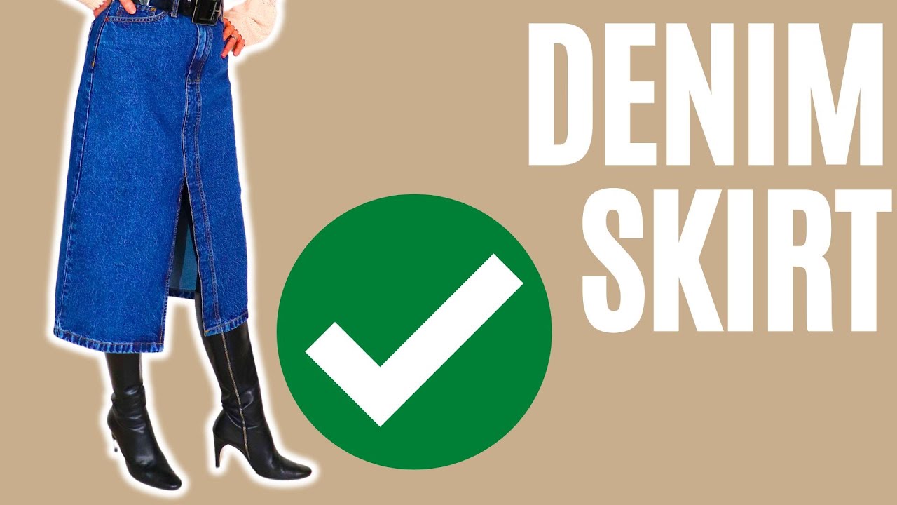 How To Style A Denim Midi Skirt: Women Over 50