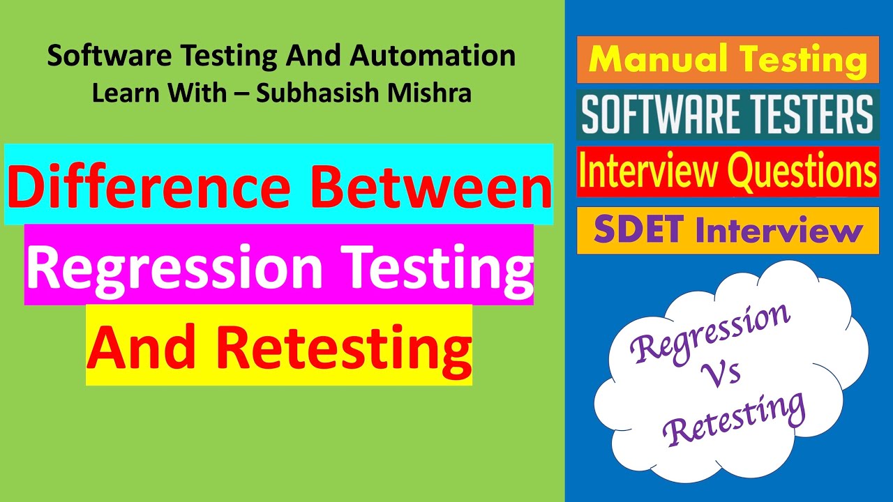 Regression Testing I Retesting | What is the Difference ?