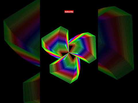 3D Hexagon {Irregular} Shape using Python Turtle Graphics,Python Coding #shorts