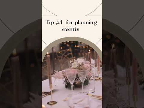 Event planning tip #1 #eventplanner #eventplanning #events #partyplanner