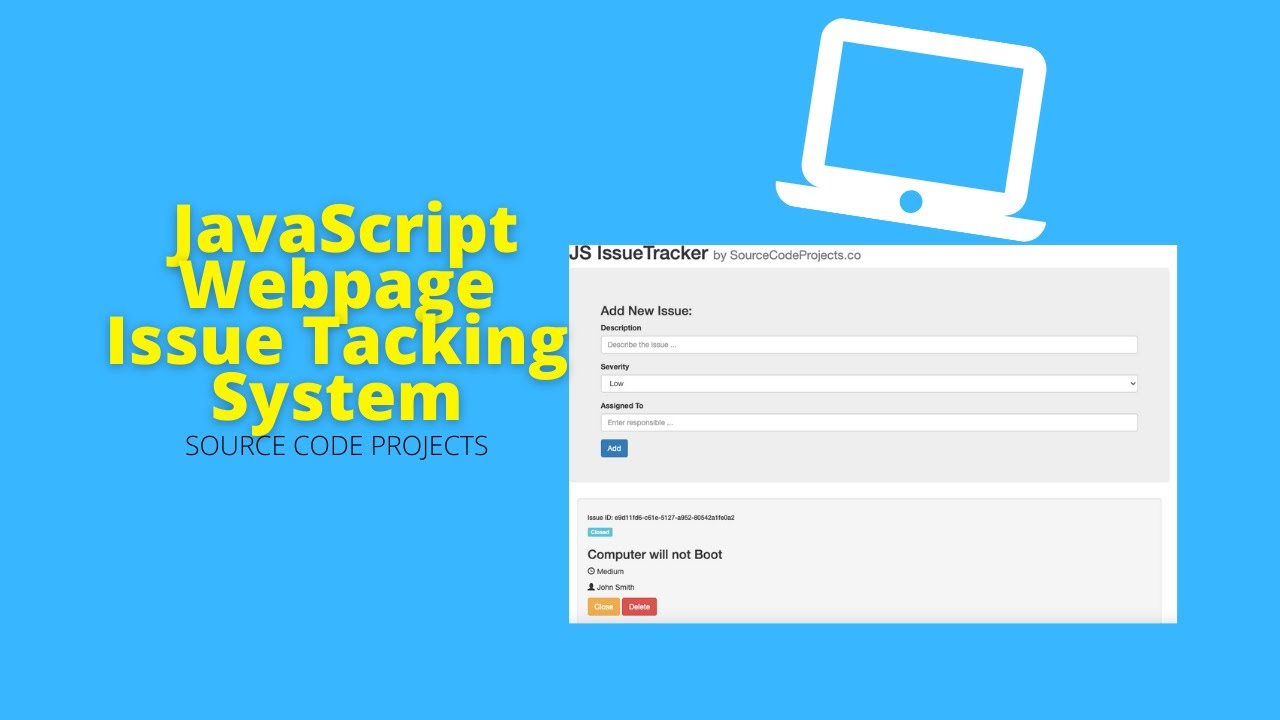 JavaScript Issue Tracking System  | SourceCodeProjects.Co