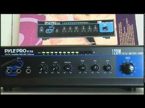 Pyramid PA205 Amplifier With Microphone Input 120Watt In | treasurybivinyl