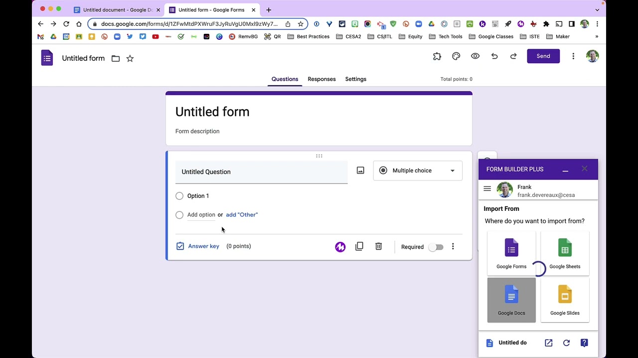 Form Builder Add-On for Google Forms