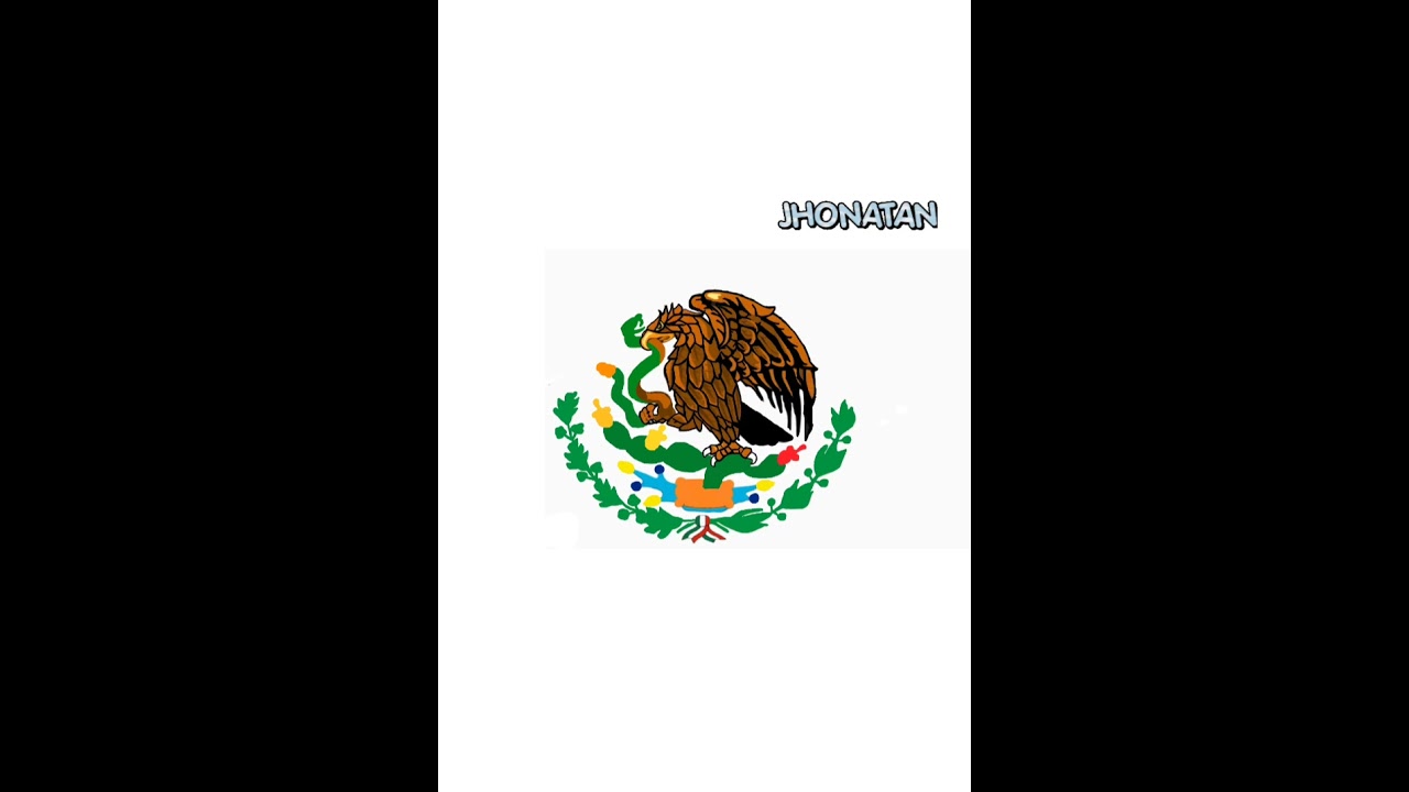 tutorial para dibujar el ESCUDO NACIONAL DE MÉXICO / #short #short #mexico #dibujo #escudos