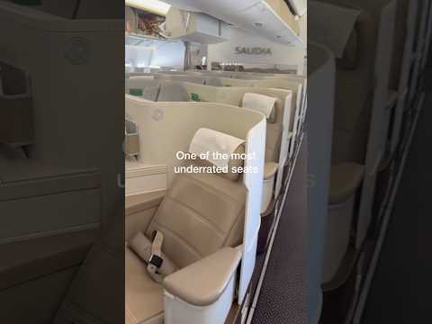 Saudia Airlines Boeing 777-300ER Business Class Seat Full View | Lounge Guru