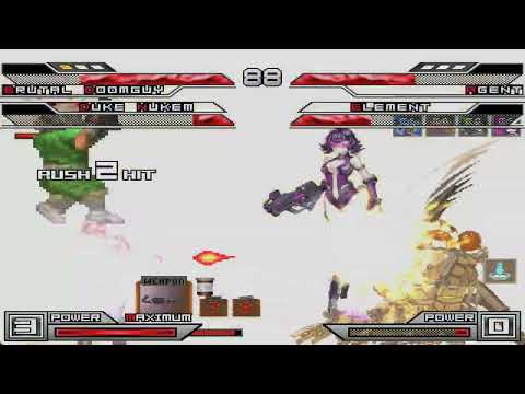 mugen 1.1b1 kof woj red edition john-7 brutal doomguy 1p & duke nukem 1p vs agent 1p & element 1p