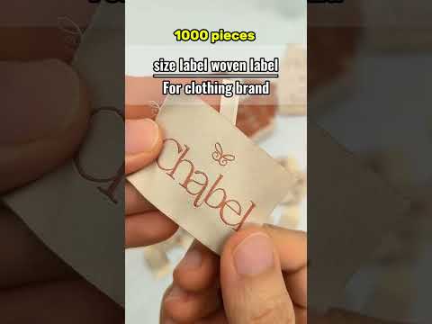 Tips for clothing brands.custom woven labels with the best offers#wovenlabel #clothingbrand #size
