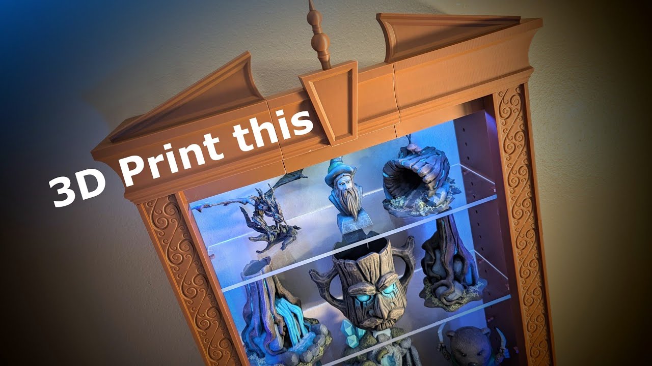 3D printable display shelves