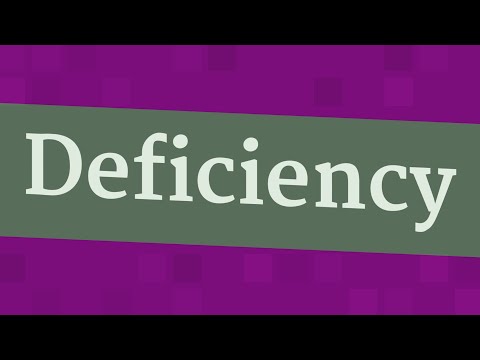 DEFICIENCY pronunciation • How to pronounce DEFICIENCY