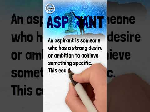 ASPIRANT Word Definition?#animation #tranding #ytshorts