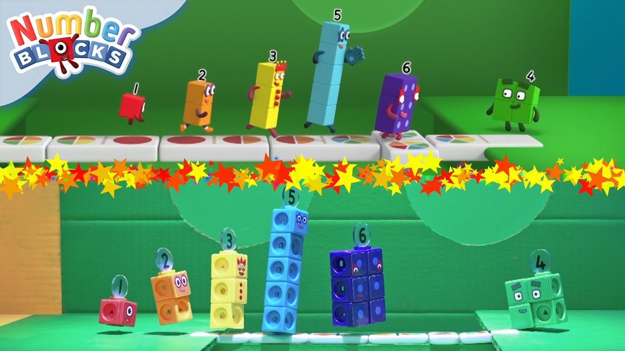 Go Go Domino with REAL Dominoes! | Learn to Count | Numberblocks