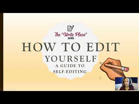 How to Edit Yourself
