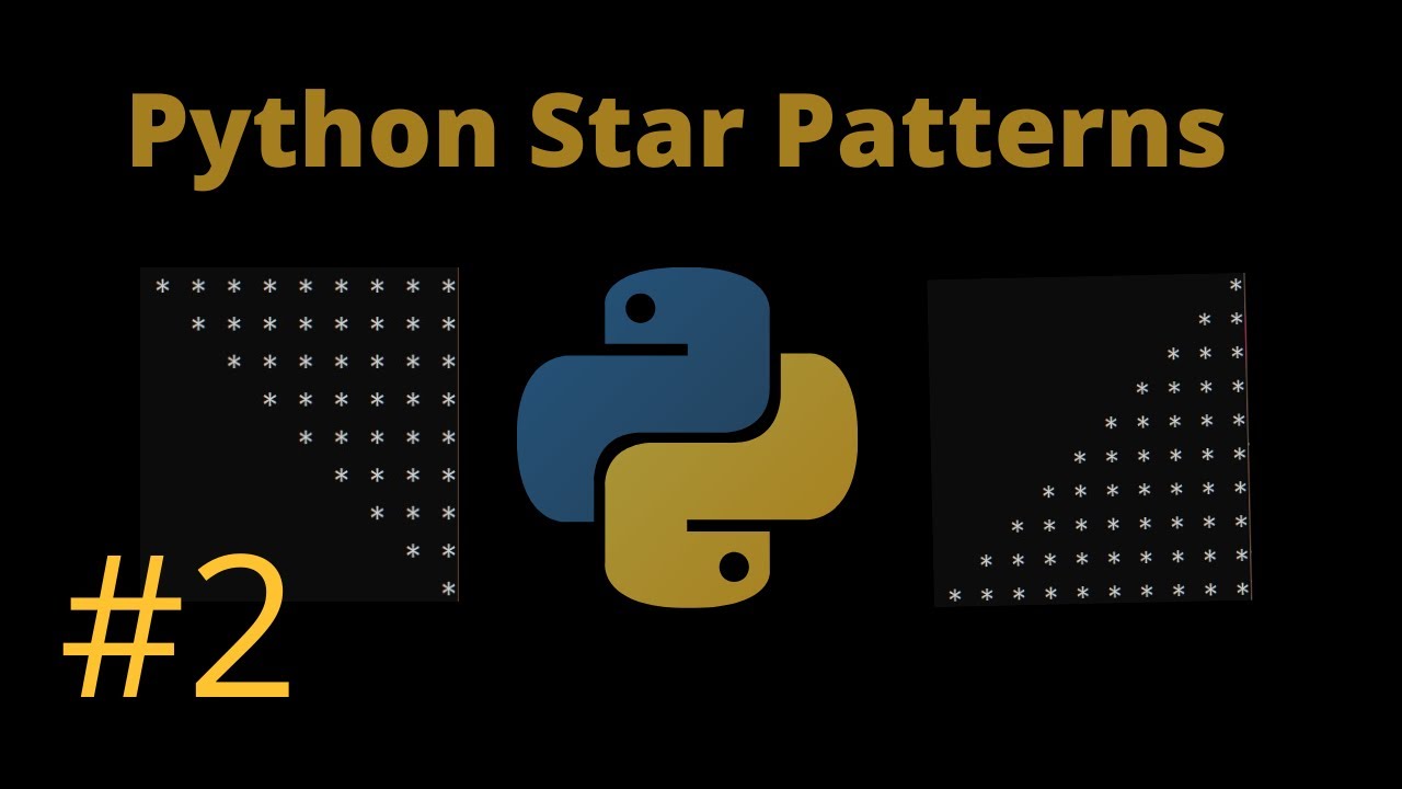 Python Pyramid Star Patterns #2