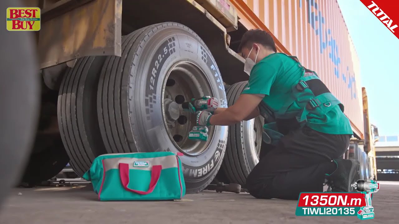 TOTAL Tools P20s 20V series 1350Nm Cordless high torque impact wrench ¾