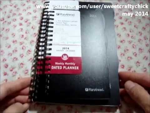 Inexpensive Walmart PlanAhead Weekly Monthly Dated Planners for the Hubby - May 2014