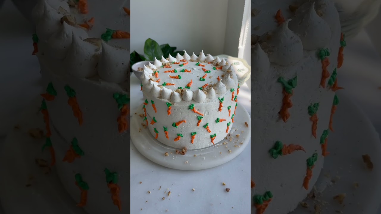 1 Bowl Vegan Carrot Cake Recipe with Cream Cheese Frosting #carrotcake #vegancake #vegandessert