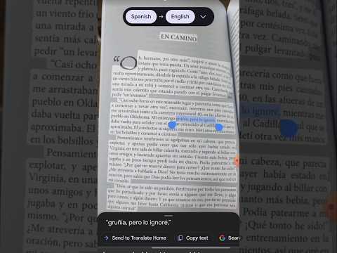How to read a Spanish paperback book with Google Translate