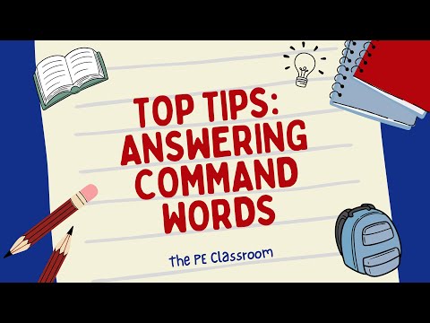 Tops Tips for Answering Command Words