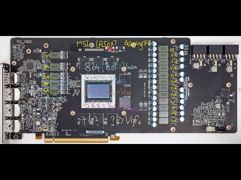 amd radeon rx 6950xt (rx 6900xt) pcb vrm layout 供電設計 - msi & gigabyte & sapphire & asrock