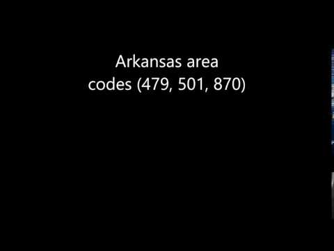 Arkansas Area codes