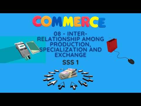 08 - Commerce | S.S.S.1 | INTER-RELATIONSHIP AMONG PRODUCTION, SPECIALIZATION AND EXCHANGE