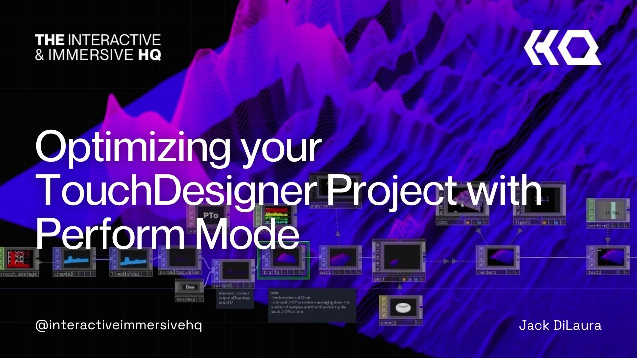 Optimizing your TouchDesigner Project with Perform Mode - TouchDesigner Tutorial 222