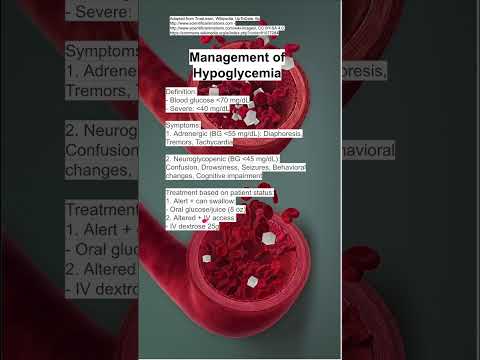 Management of Hypoglycemia