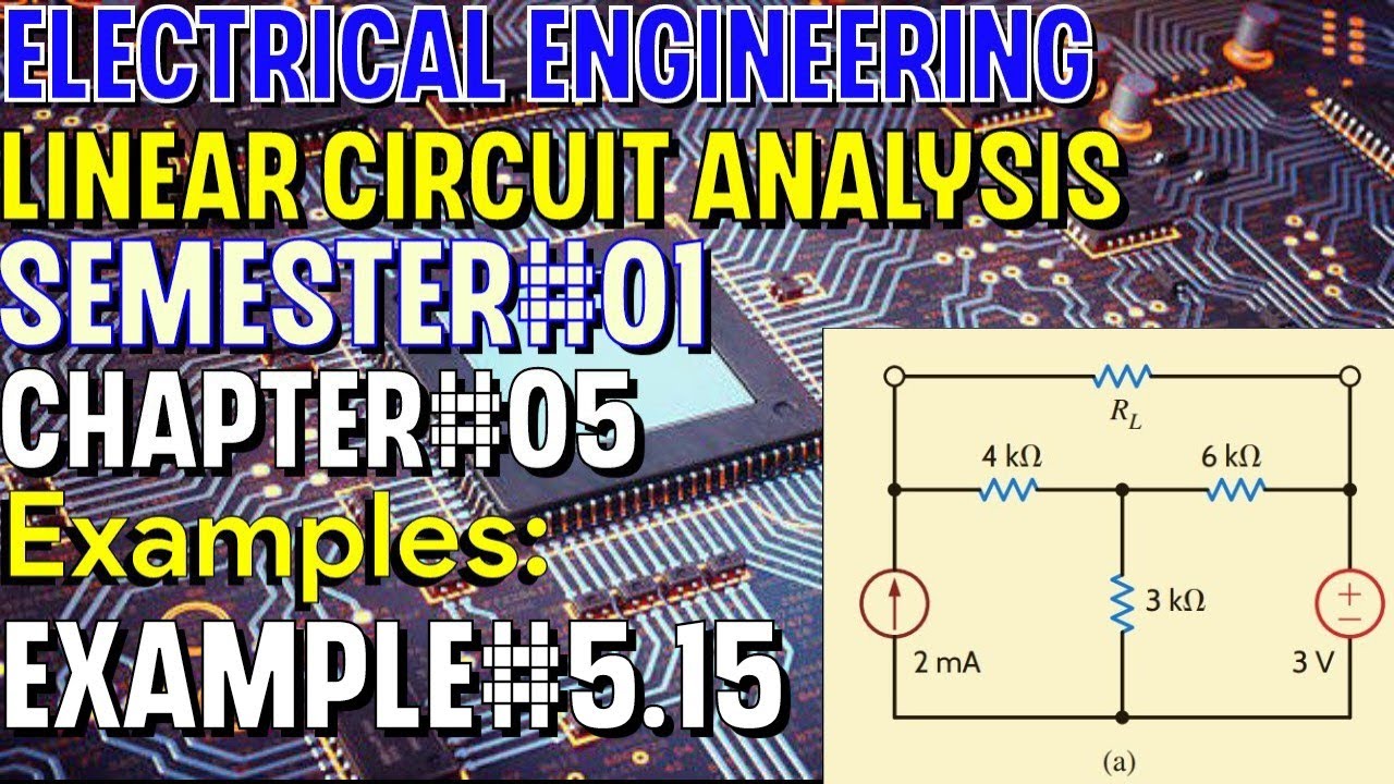 Linear Circuit Analysis | Chapter#05 | Example#5.15 | Basic Engineering Circuit Analysis