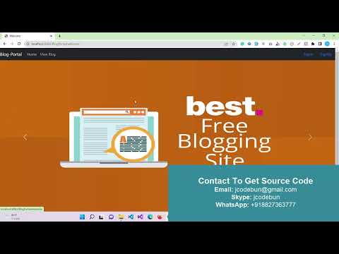 Online Blog Portal Project in java with source code and project report.