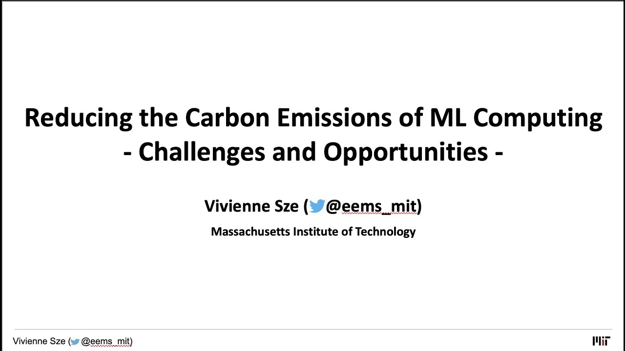Reducing the Carbon Emissions of ML Computing - Challenges and Opportunities