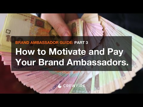 How to motivate (or pay) your brand ambassadors or street marketing team.