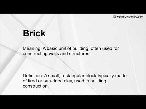 Brick Meaning