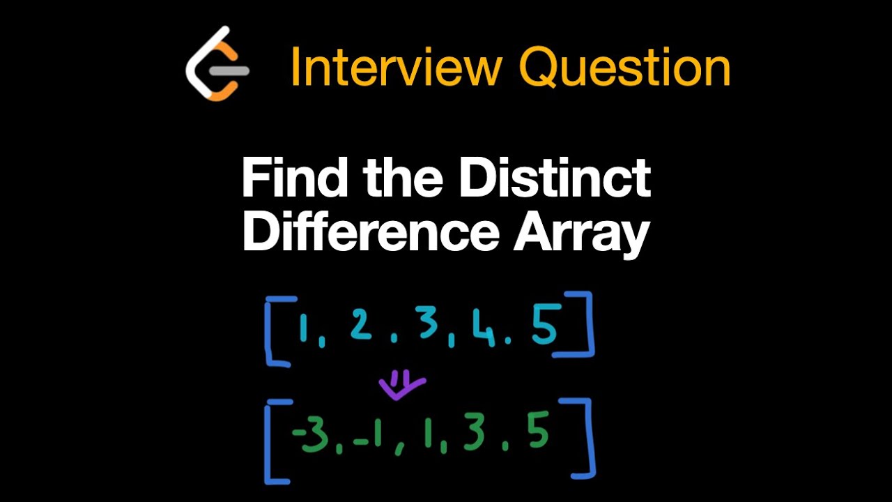 Find the Distinct Difference Array - Leetcode 2670 - Python